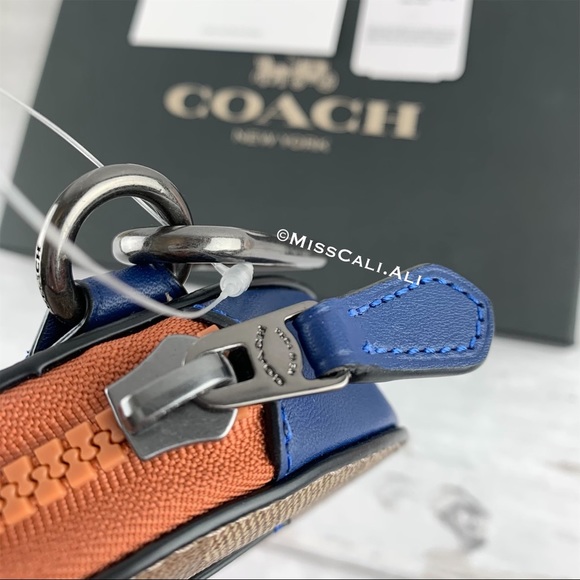 Coach | Bags | Nwt Coach Round Hybrid Signature Canvas Pouch Bag | Poshmark